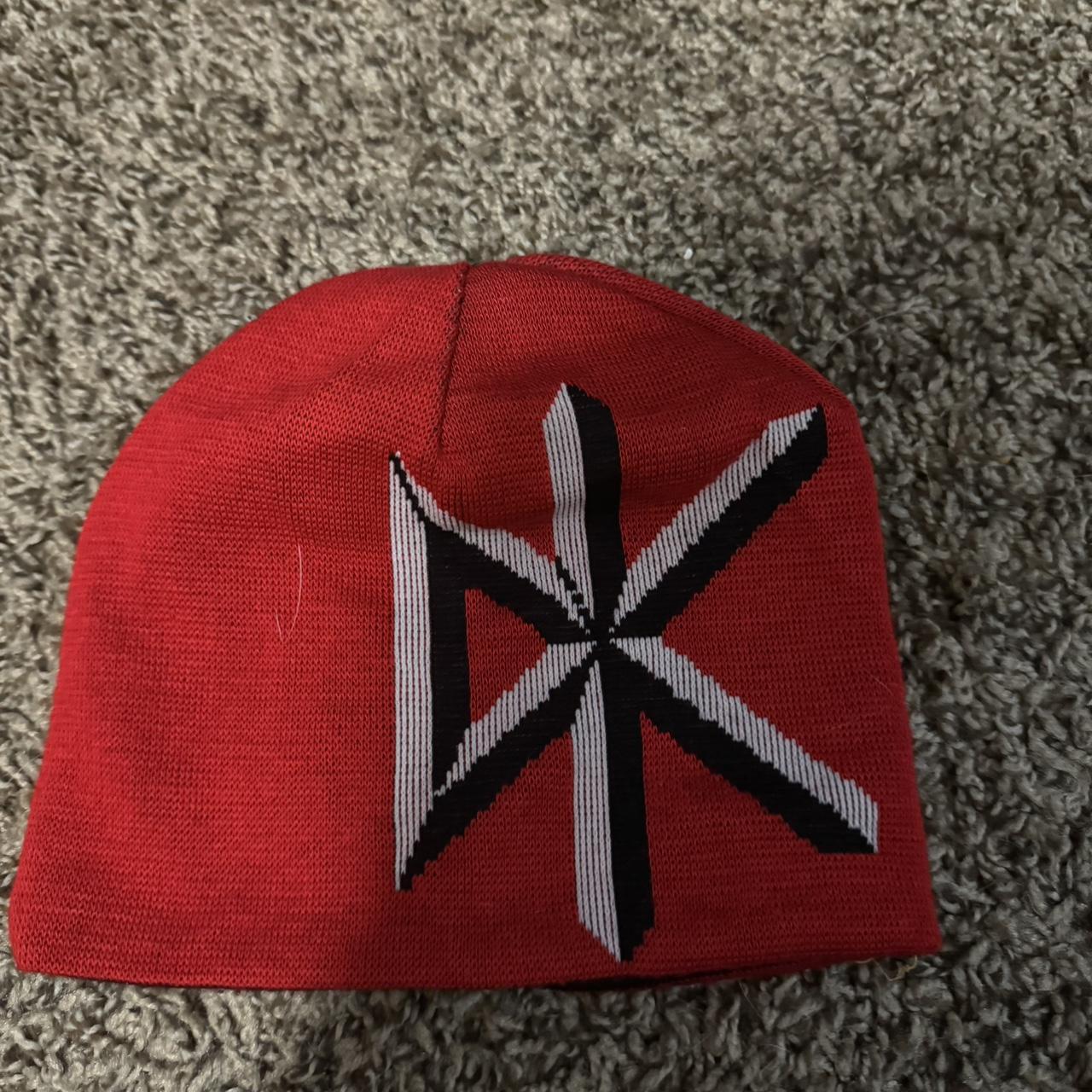 Reversible DEAD KENNEDY beanie Black and red... - Depop
