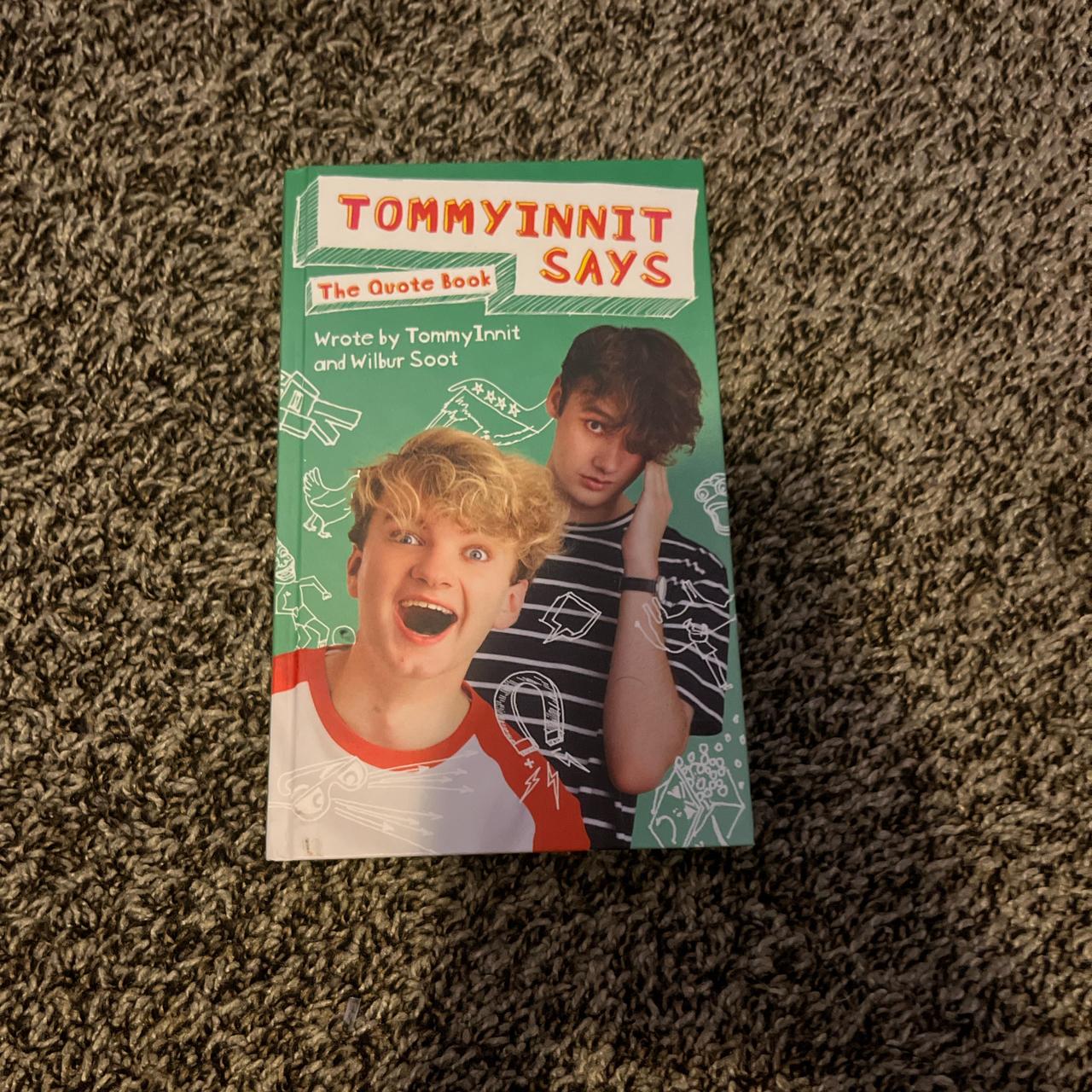 tommyinnit and wilbur soot quote book like new, no... - Depop