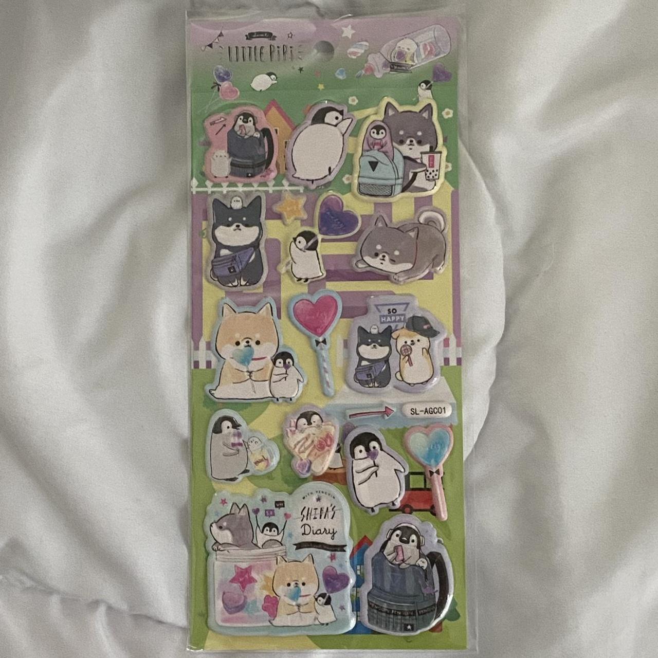 cute puffy stickers set - brand new - just need to... - Depop