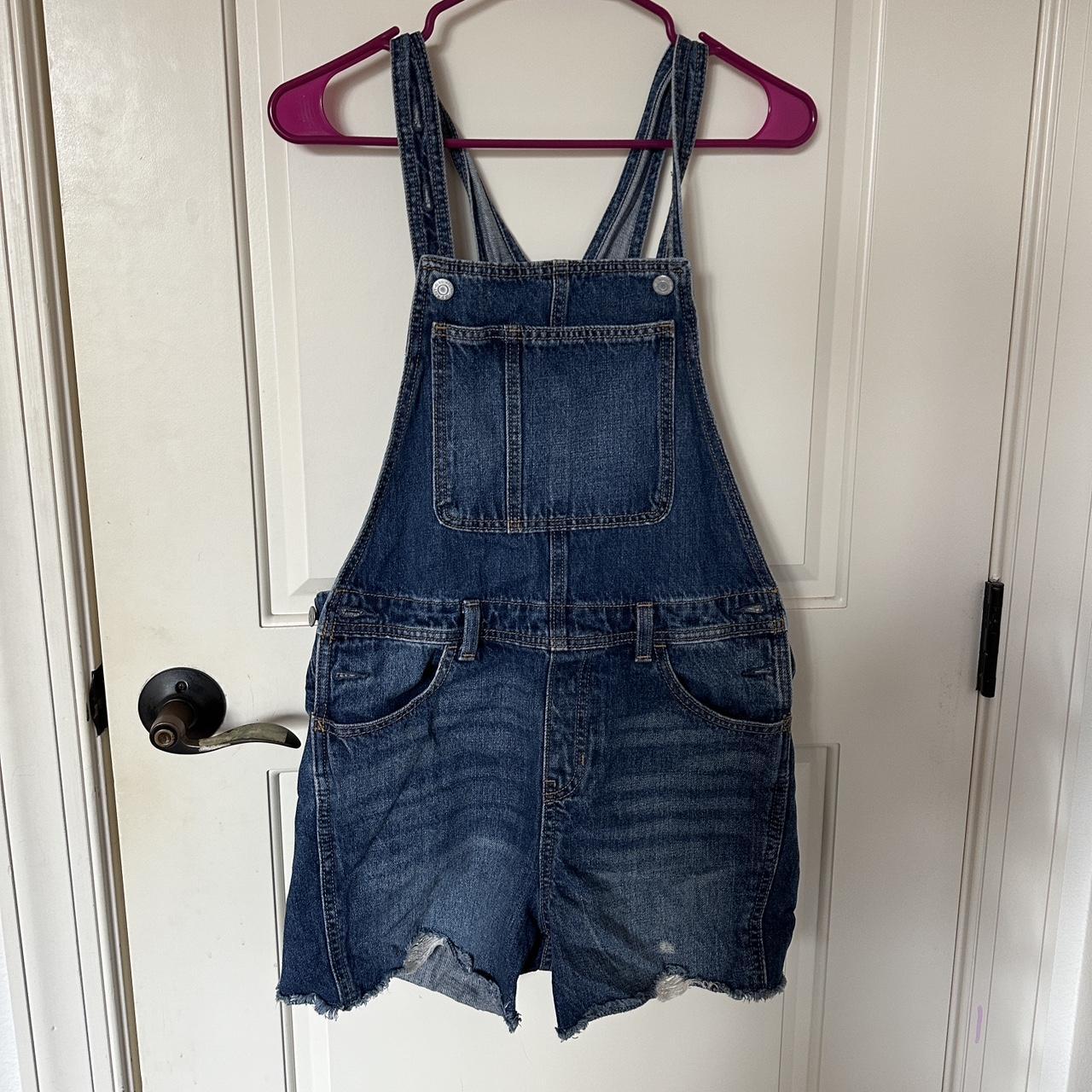 Denim overalls, child’s XL would fit a small, super... - Depop