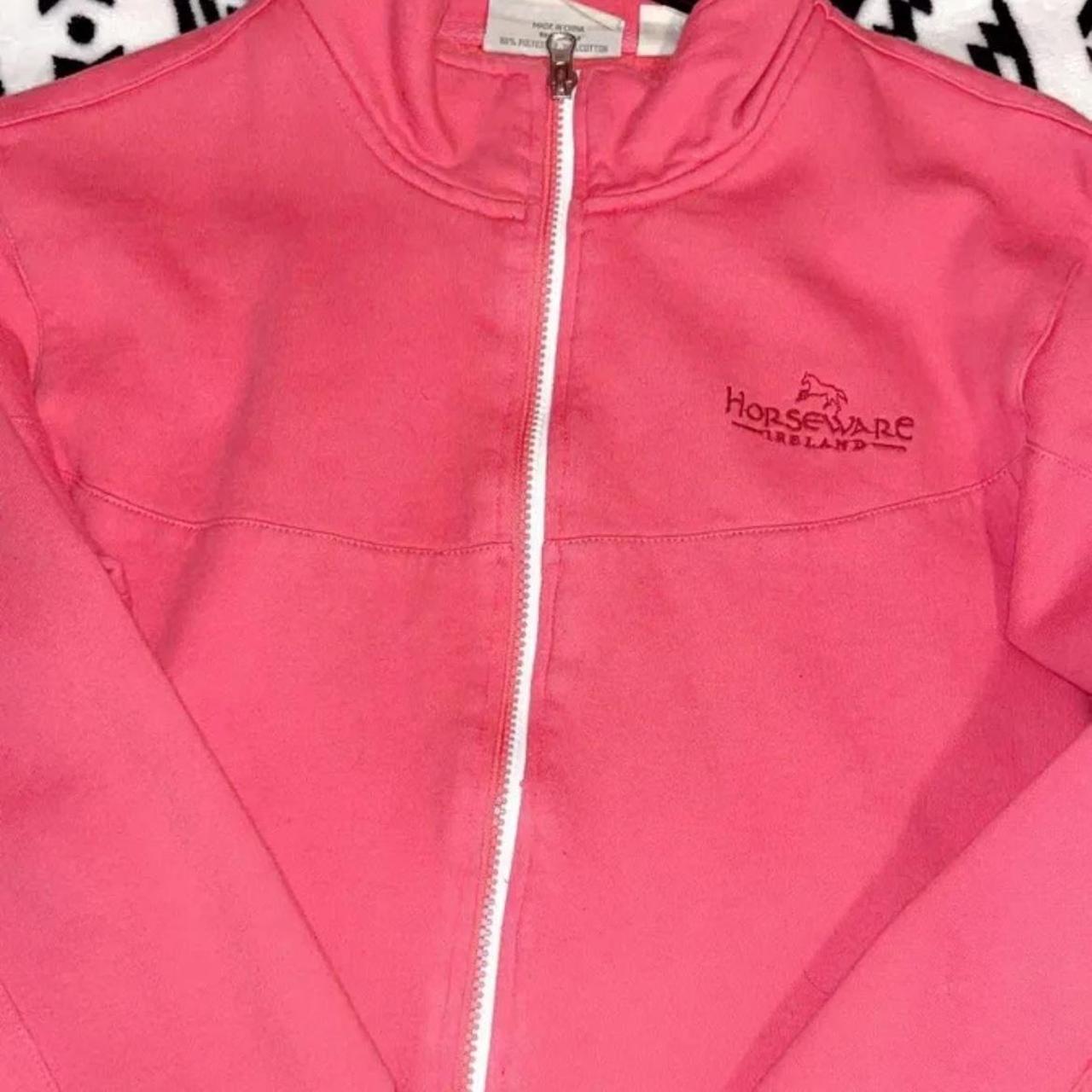 horseware ireland pink zip up medium ( fits me good... - Depop