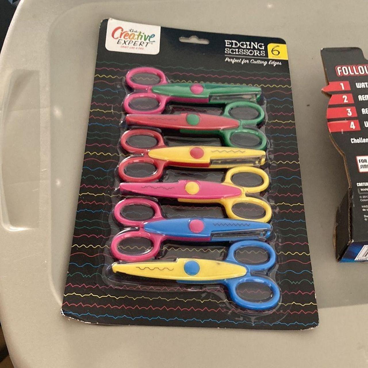 Details: 6 pairs of fun edging scissors for crafts.... - Depop
