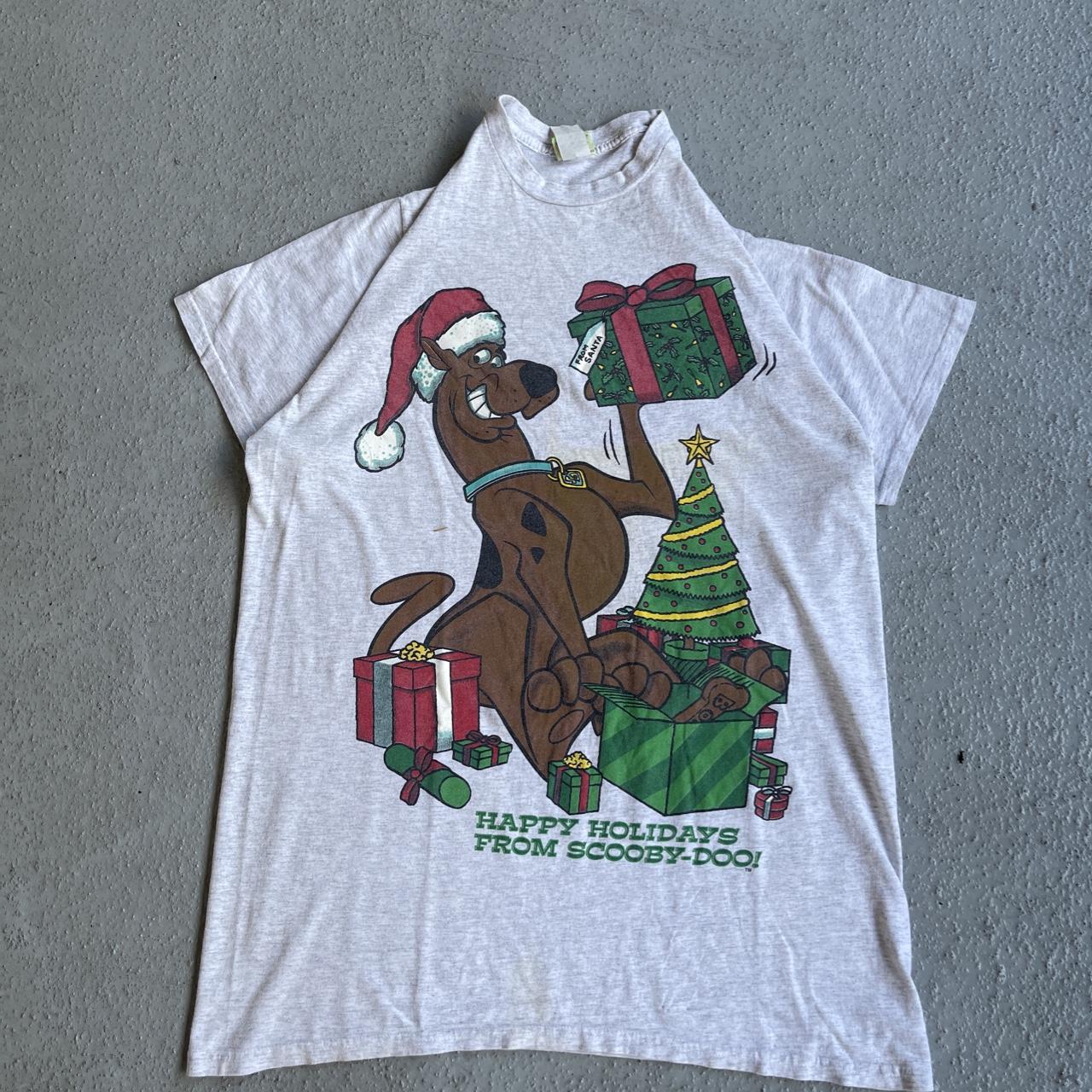 Vintage Scooby Doo Christmas T-shirt X-Large P2p... - Depop