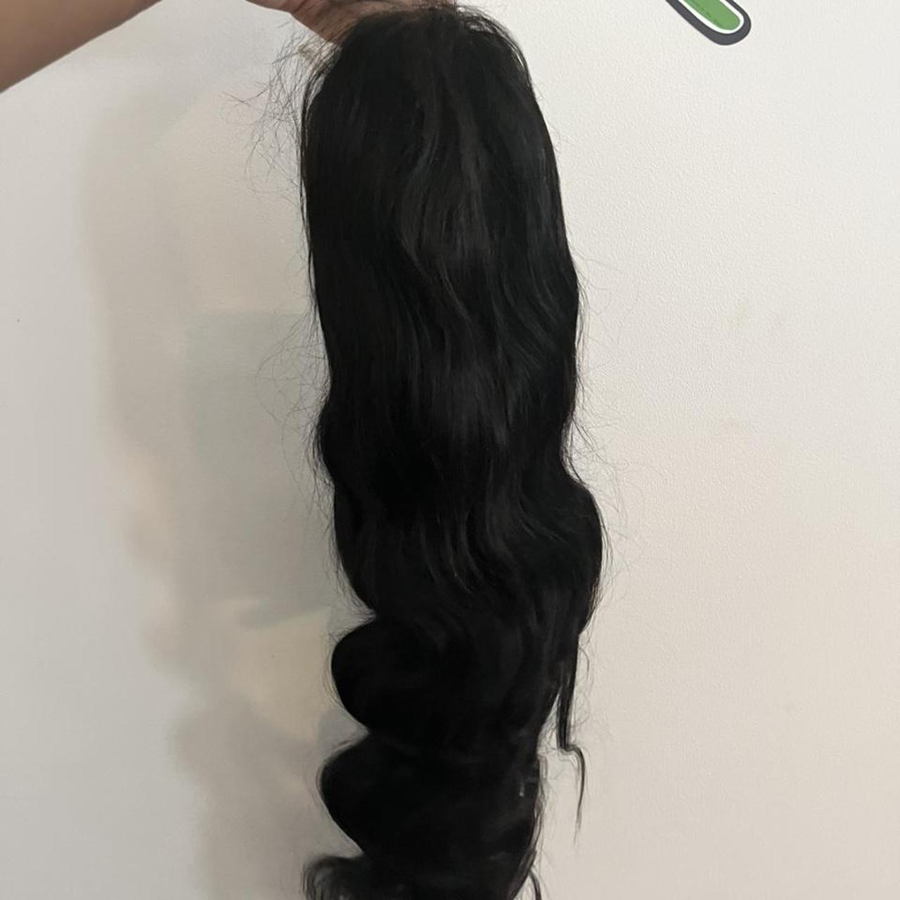24 inch closure body wave wig Pre-plucked with... - Depop