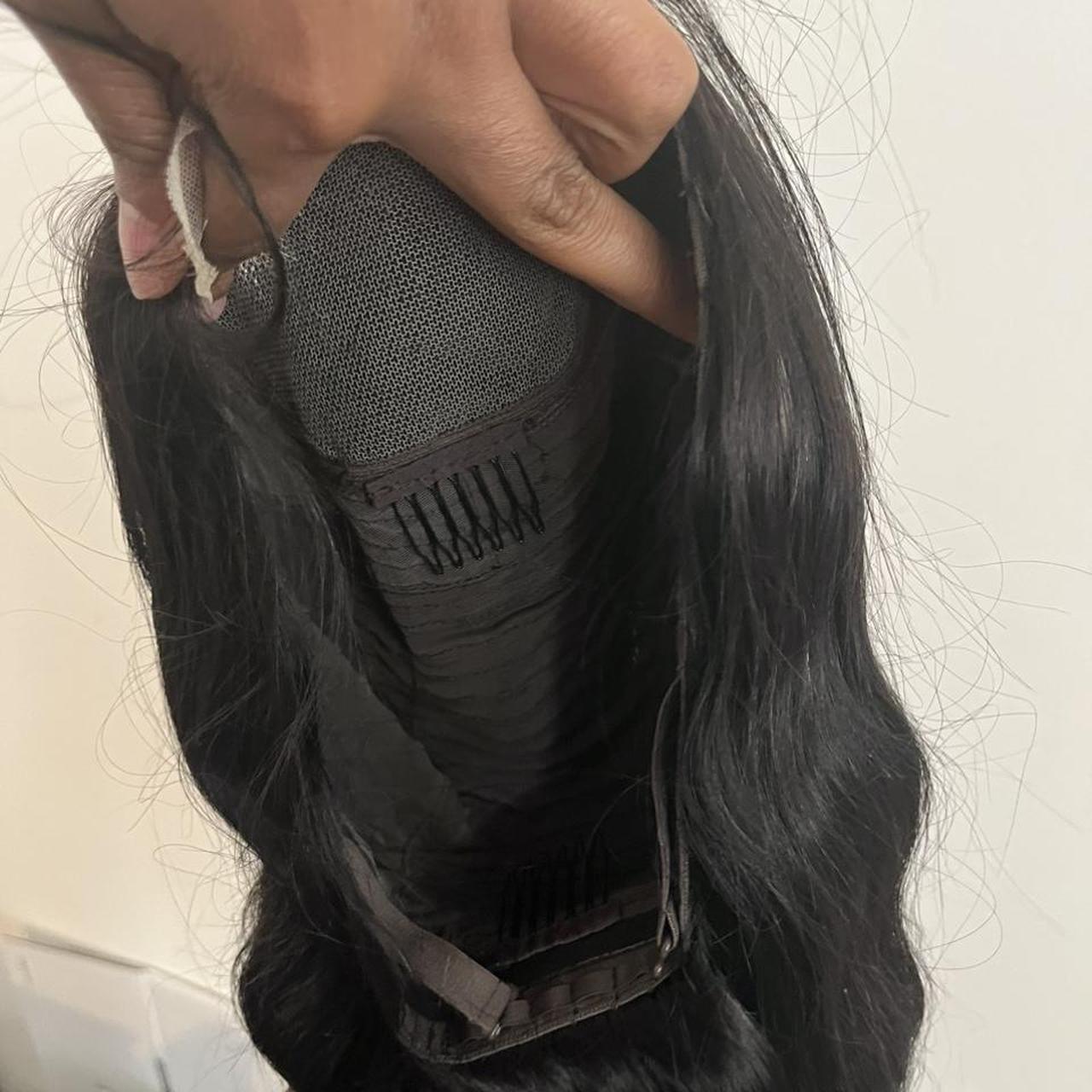 24 inch closure body wave wig Pre-plucked with... - Depop