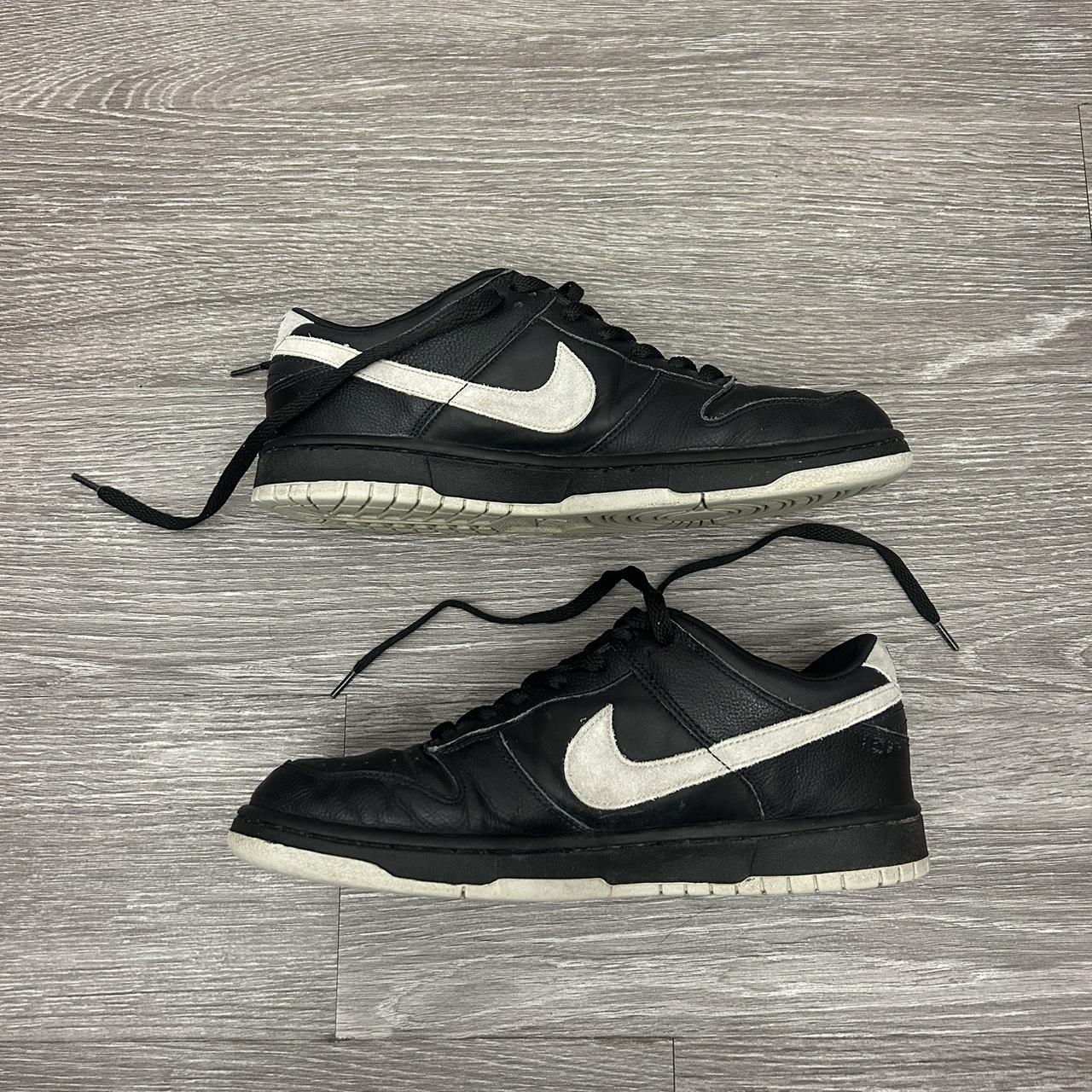 Nike Dunk Low Neutral Black and White skate shoe... - Depop