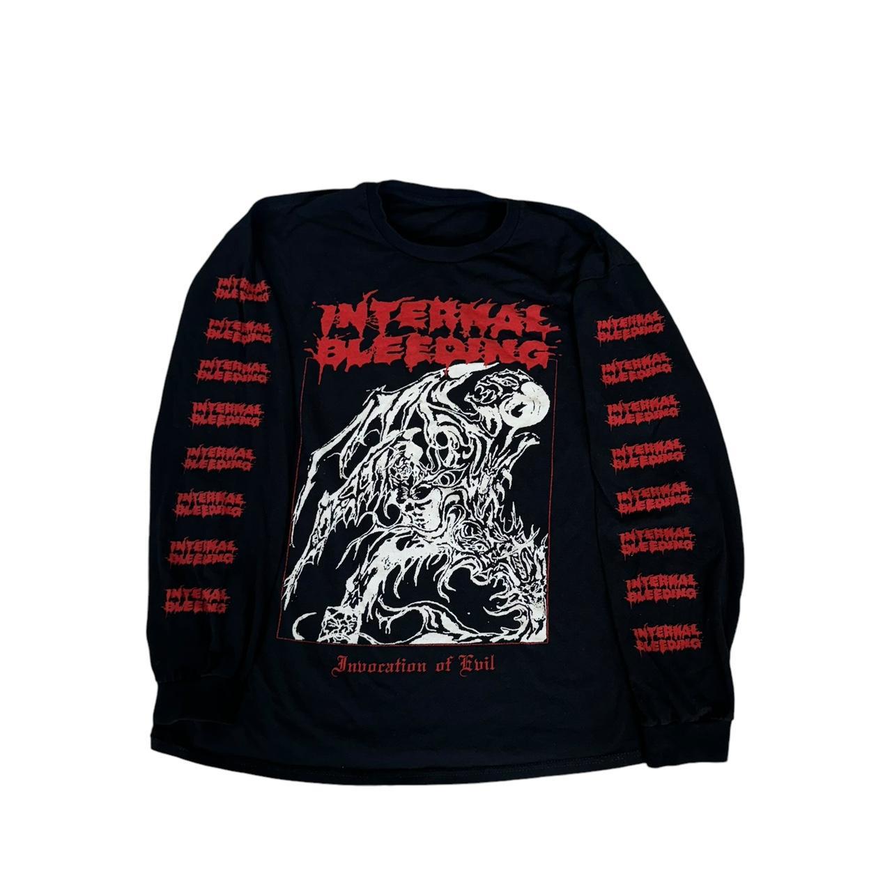 Internal bleeding long sleeve shirt Let me know if... - Depop