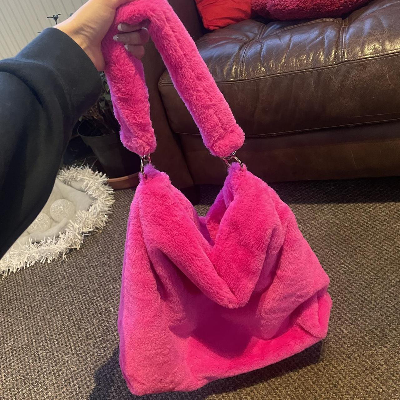PRIMARK Pink fluffy tote bag. brand new without... - Depop