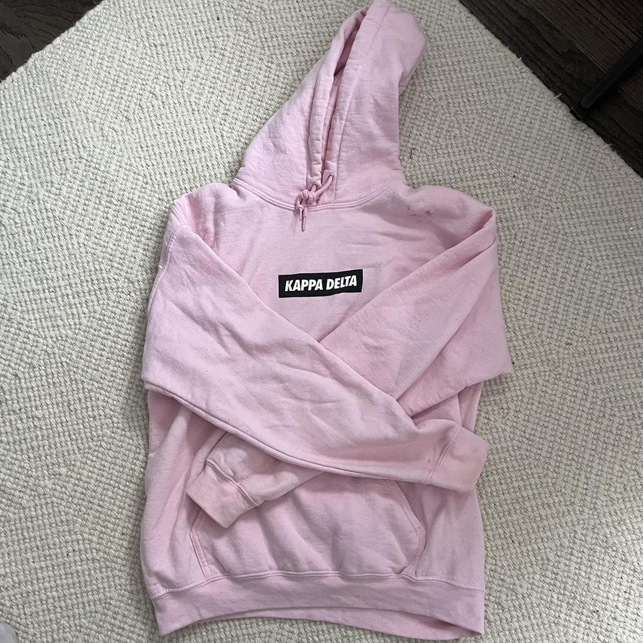 pink kappa delta sweatshirt small stains by words - Depop