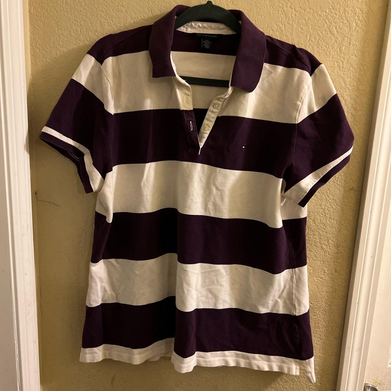 cutest stripped top says xxl but fits more like l -xl - Depop