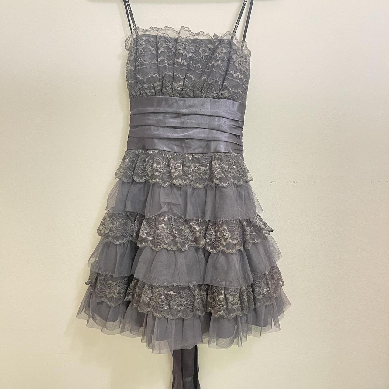 Y2K / early 2000s short formal dress Slightly worn... - Depop