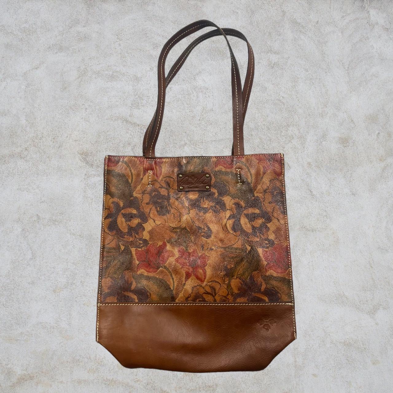 VINTAGE Y2K PATRICIA NASH FLOWER PATTERN LEATHER... - Depop