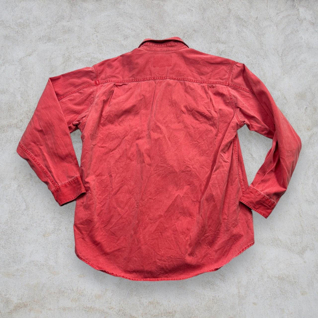 VINTAGE 90s MARLBORO RED BUTTON UP SHIRT BASIC... - Depop