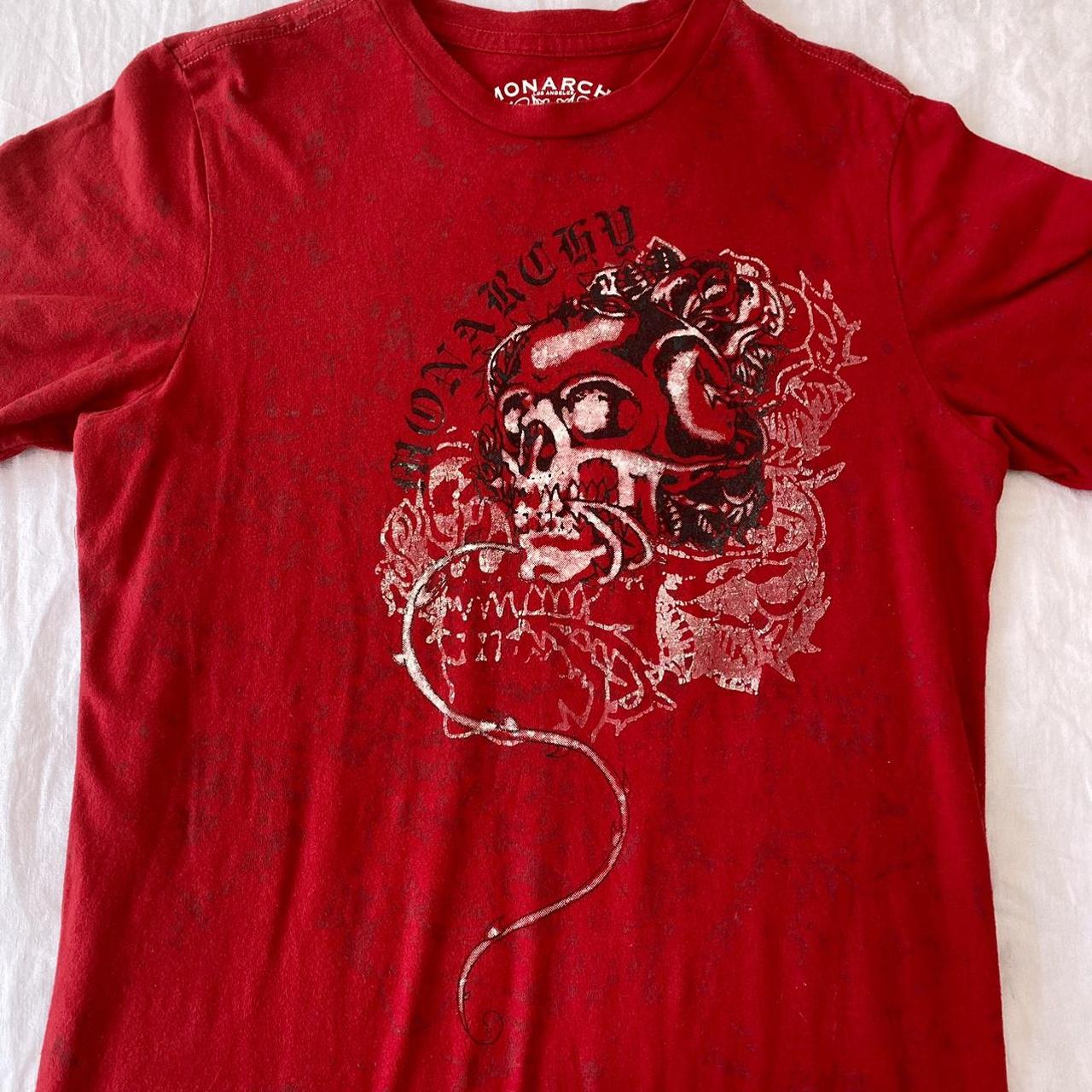 Monarchy Los Angeles Vintage Tee 💋 Size large so can... - Depop