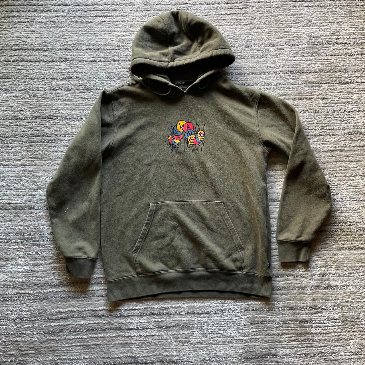 Green Vans Worm Graphic Hoodie Size M Cool graphic... - Depop