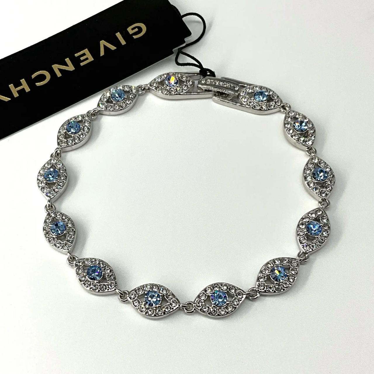Givenchy Crystal Flex Bracelet Blue... | Depop