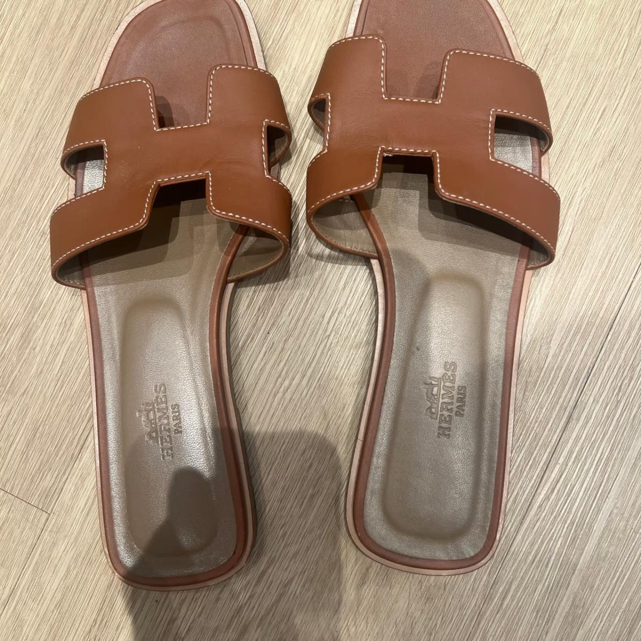 Hermes Oran Sandals Authentic Oran sandals looking... - Depop
