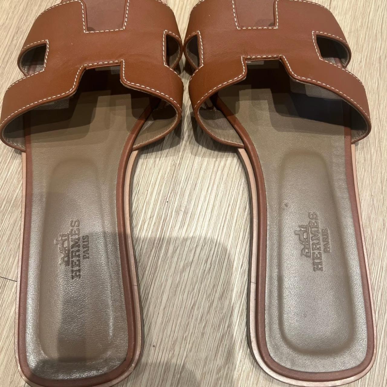 Hermes Oran Sandals Authentic Oran sandals looking... - Depop