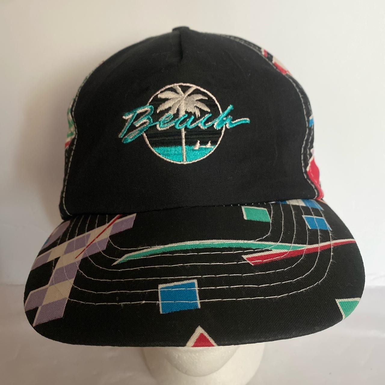 VNTG Arlin tag Beach SnapBack hat Made in Taiwan... - Depop