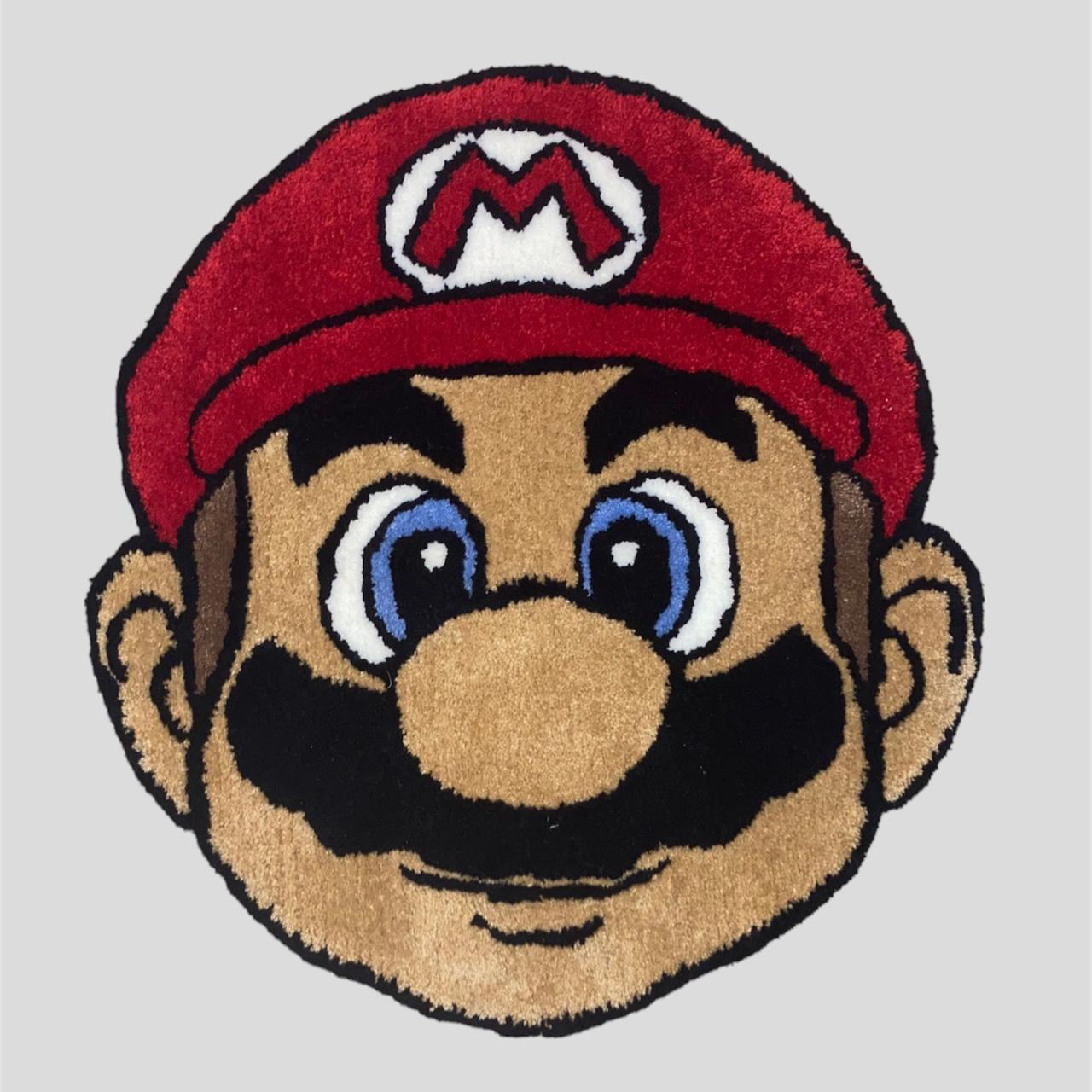 Custom Mario rug 80cm longest side Felt... - Depop