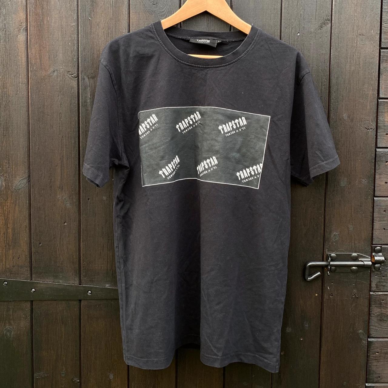 Trapstar Black T-shirt Size Medium Front Print... - Depop