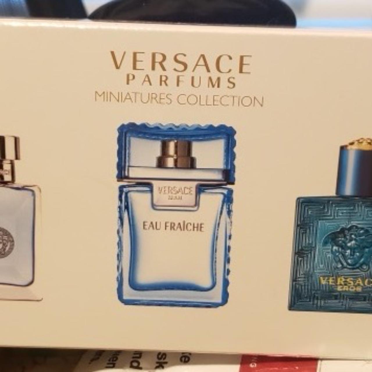 Versace small collectable cologne set. .17 fl.oz... - Depop