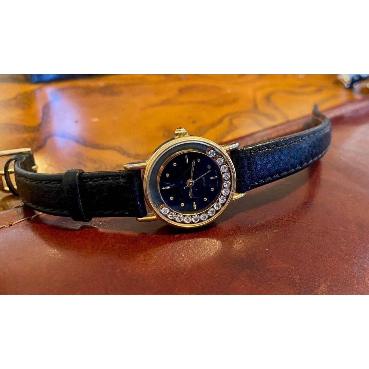 Women's 24mm Gold Tone Avon Watch, Crystal Accents,... - Depop