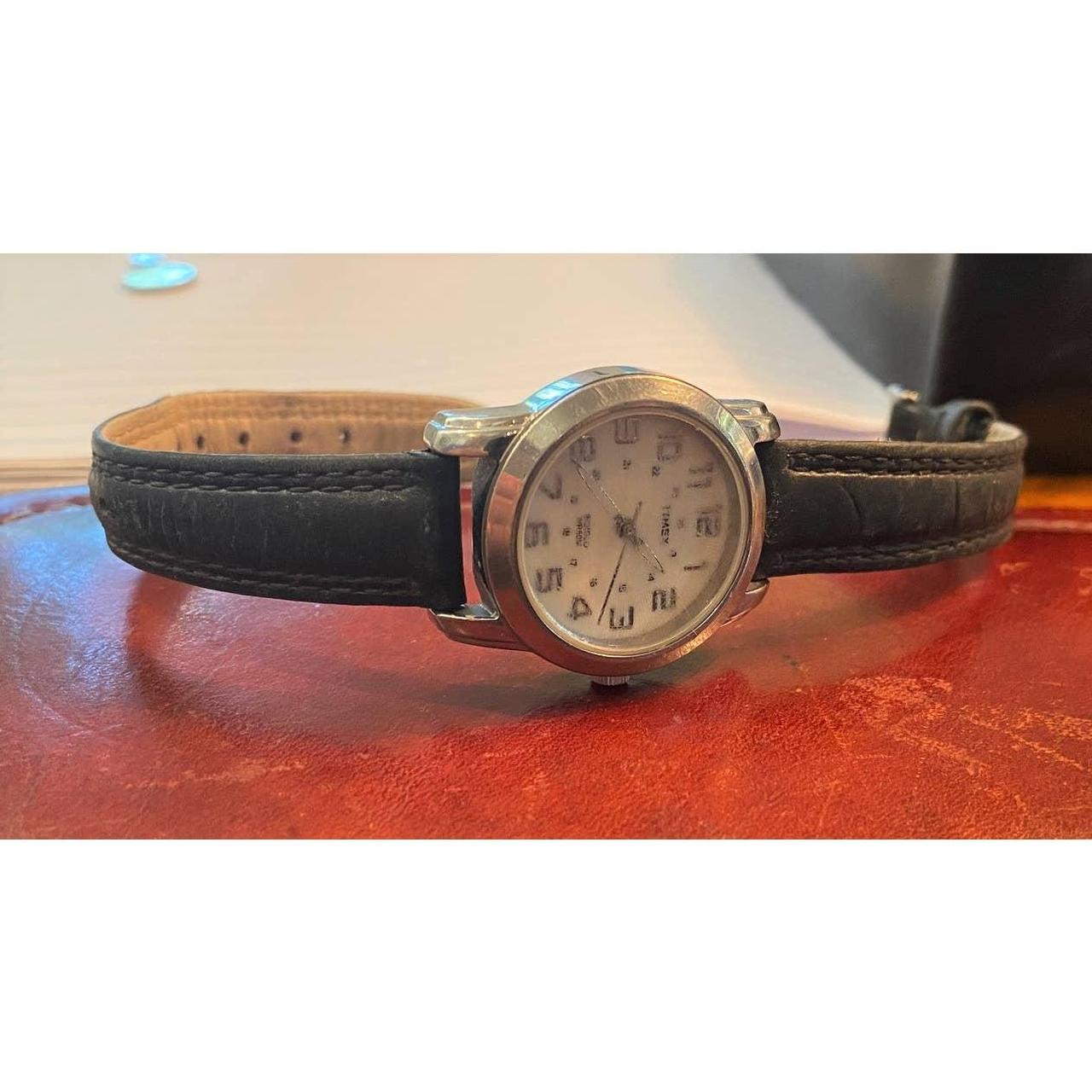 Women's 30mm Silver Tone Timex Watch, WR50M,... - Depop