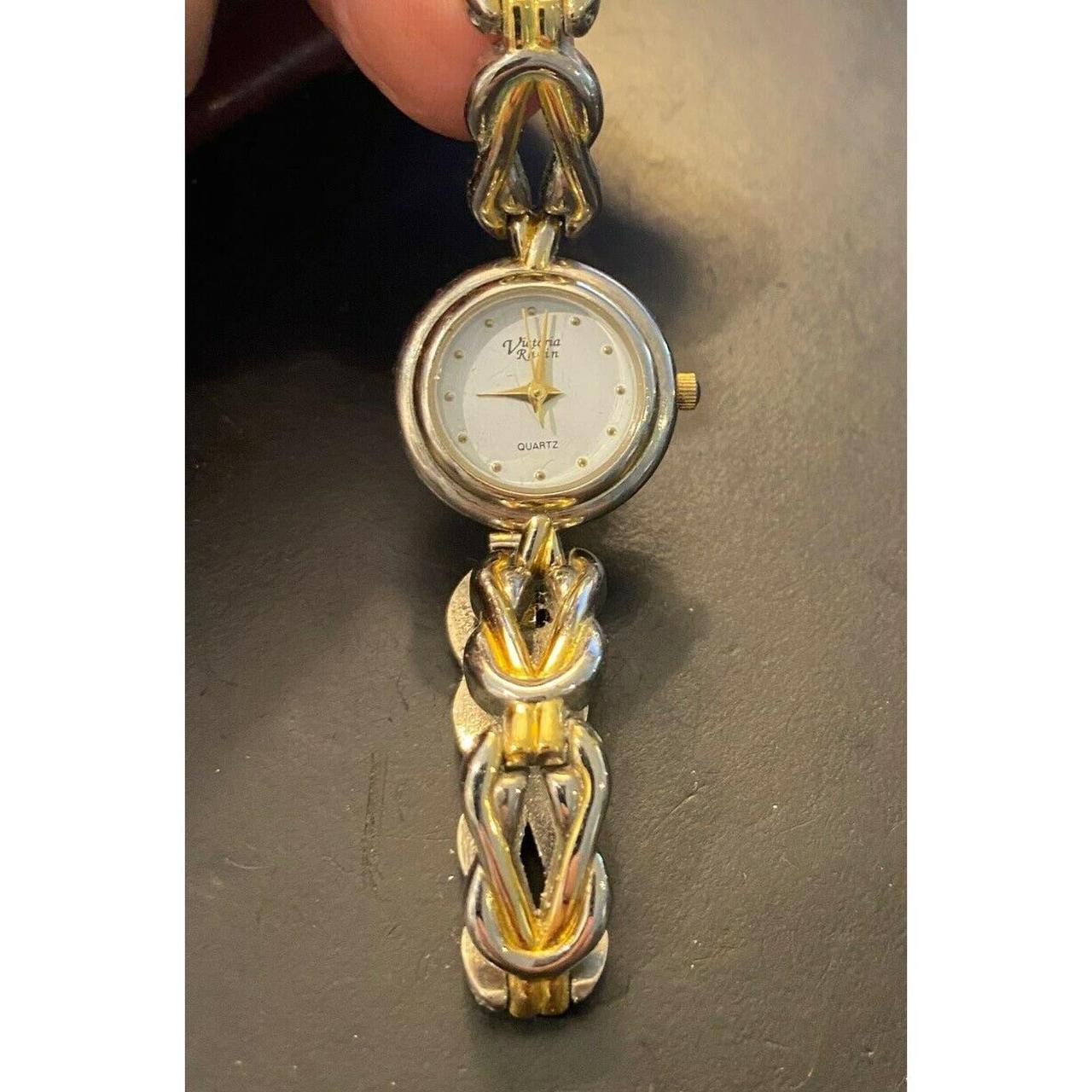 Women's 22mm Two Tone Victoria Rhein Watch, Chain... - Depop