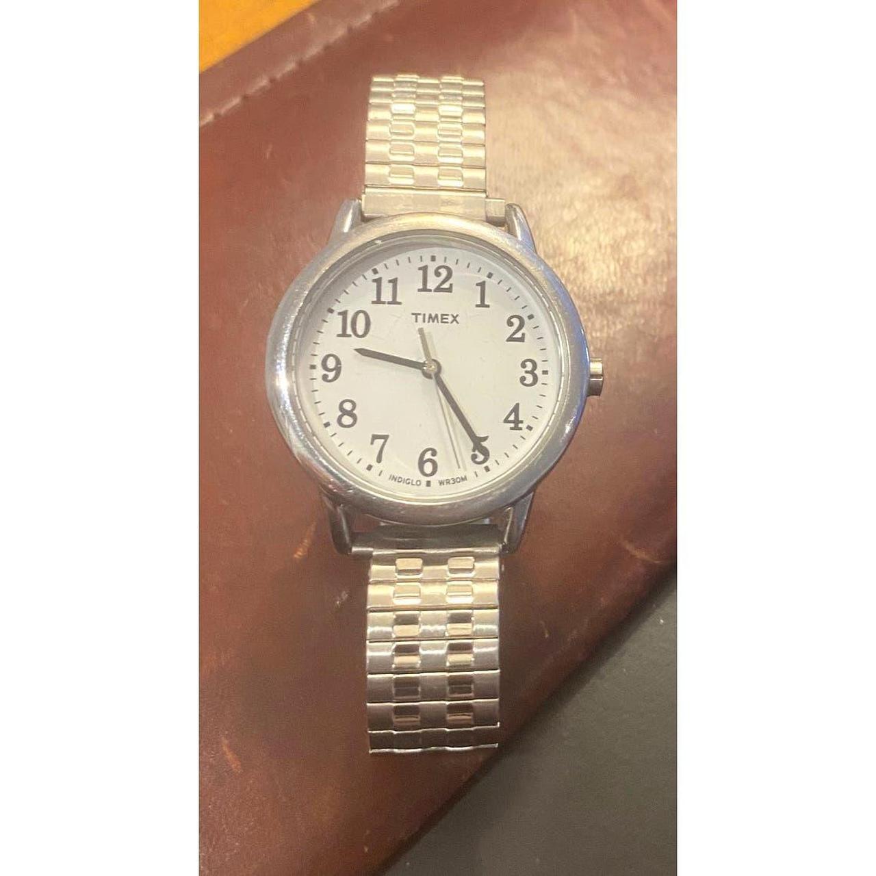Women's 30mm Sliver Tone Easy Reader Timex Watch,... - Depop