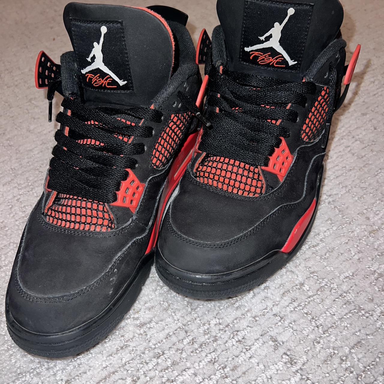 Jordan 4 red thunders No box Ask for mor pics if... - Depop
