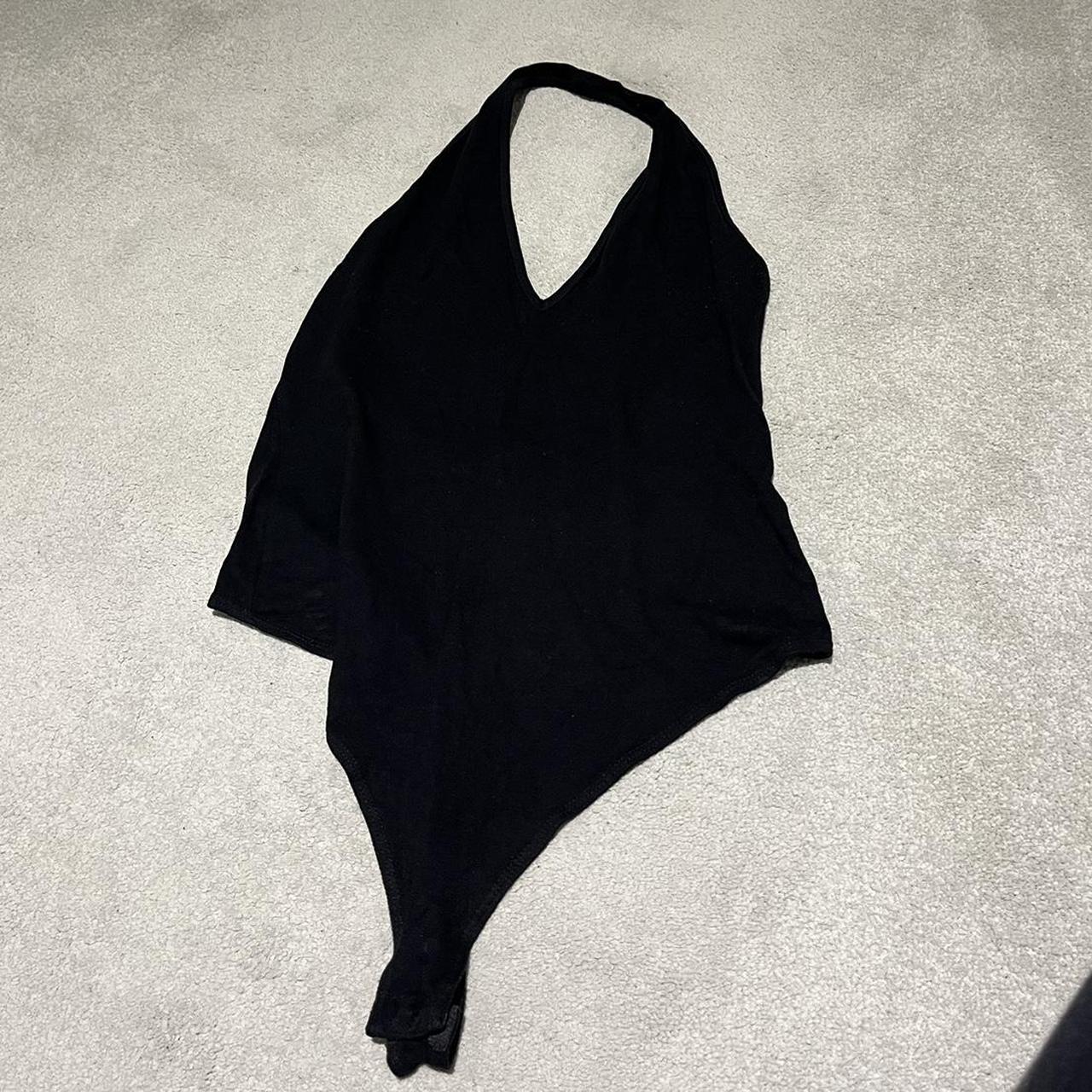 Black ASOS halter neck bodysuit Good condition Uk... - Depop