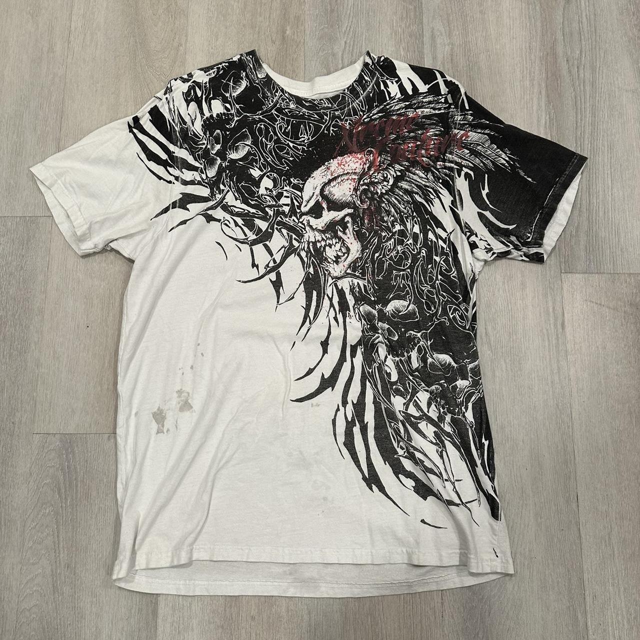 GRUNGE Y2K EMO AFFLICTION XTREME COUTURE SKULLS... - Depop