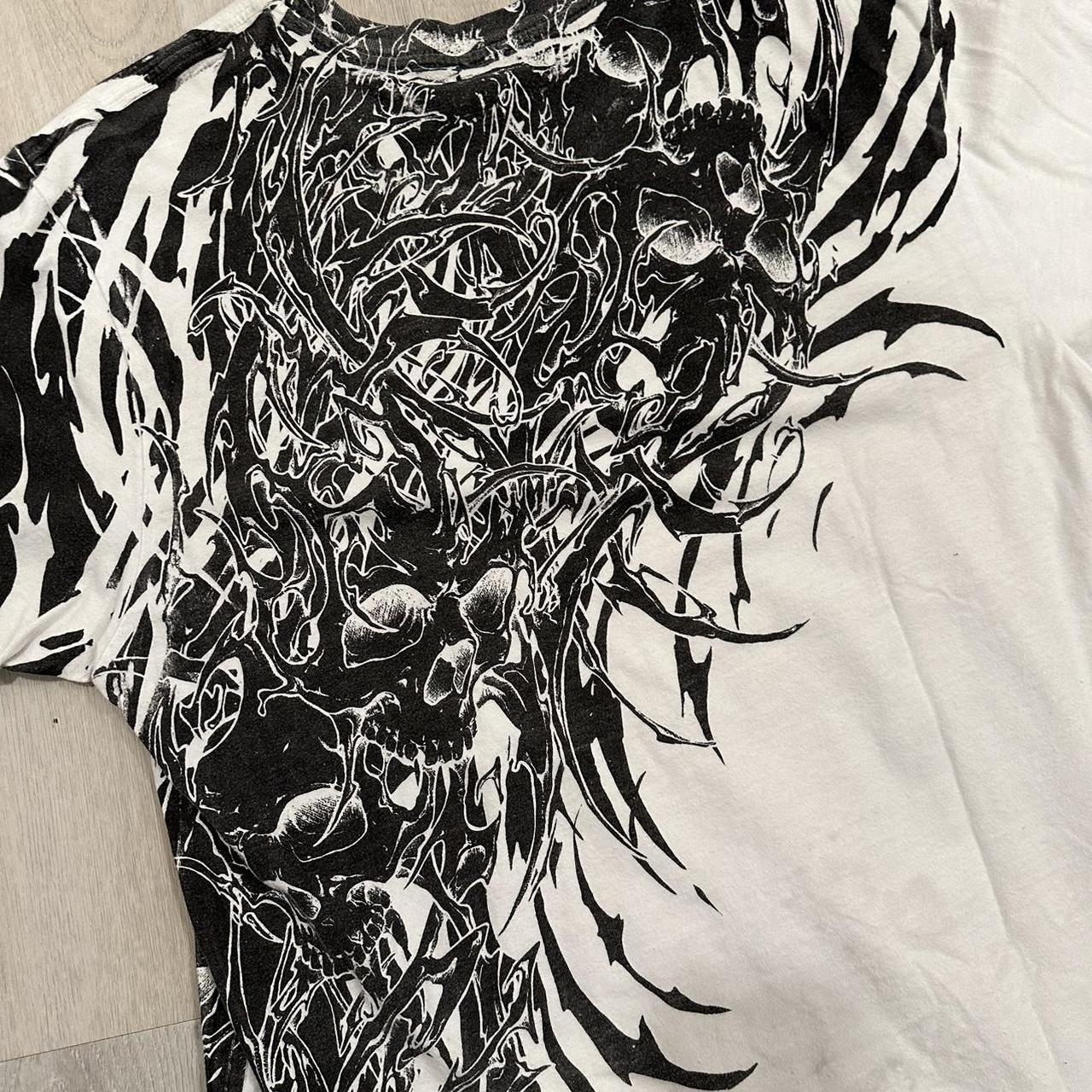 GRUNGE Y2K EMO AFFLICTION XTREME COUTURE SKULLS... - Depop