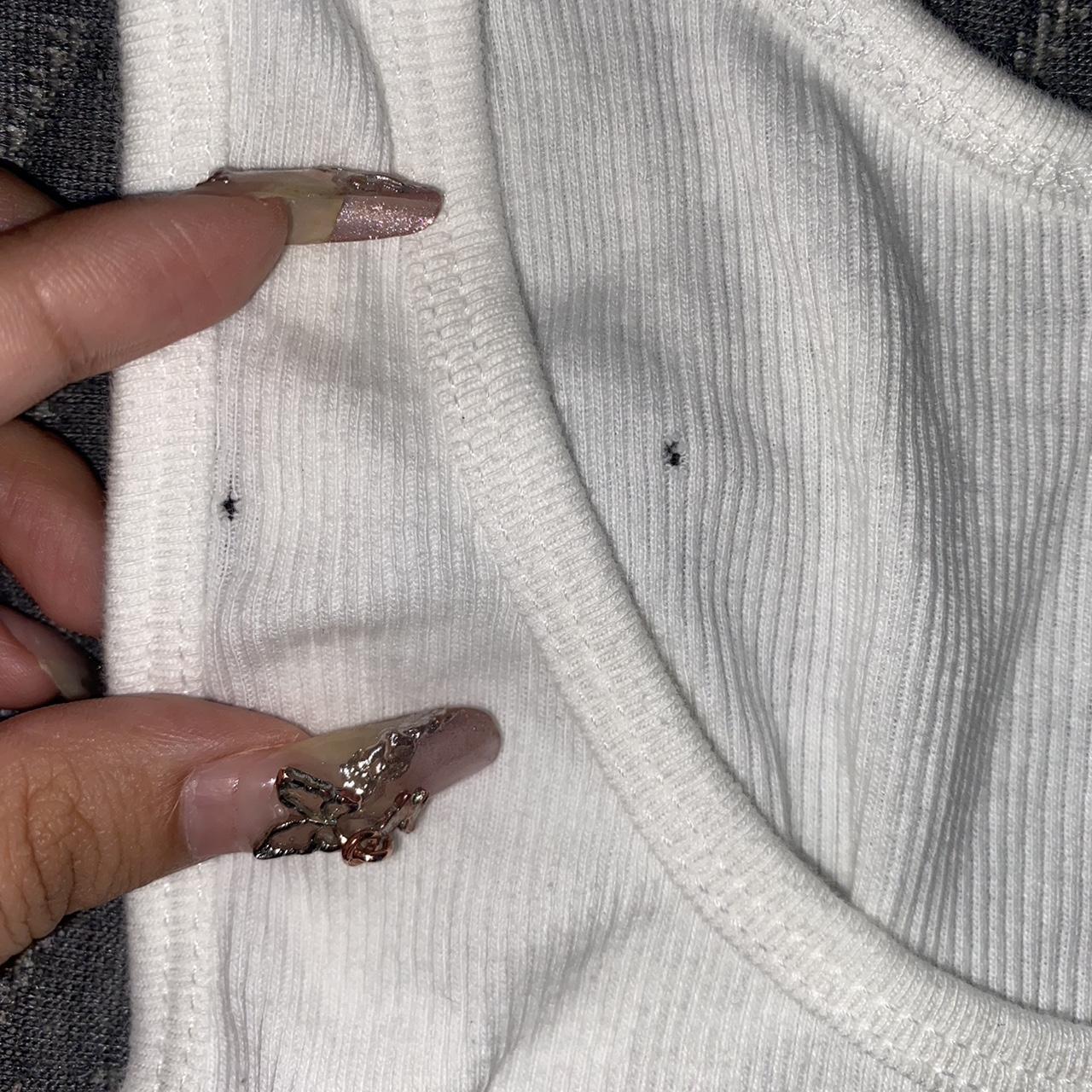 Y2K white tank Please look at pics for the minor... - Depop