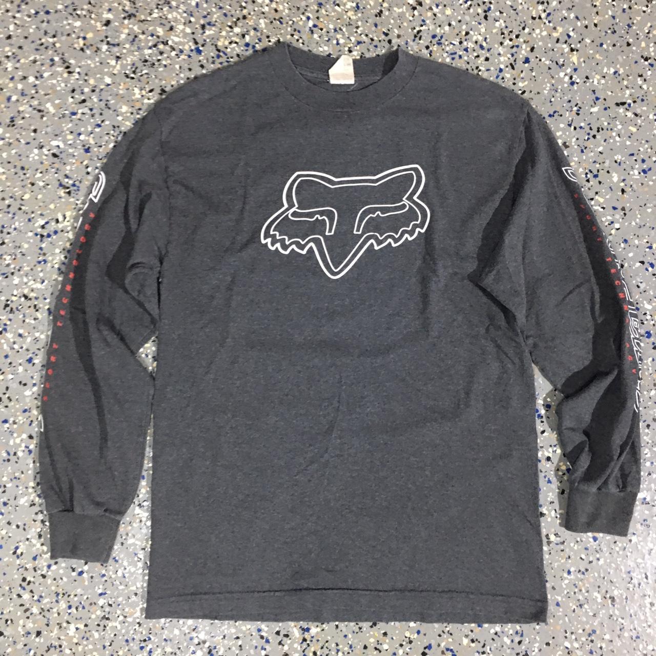 Fox Racing Long Sleeve Shirt - Gray Motocross MX... | Depop