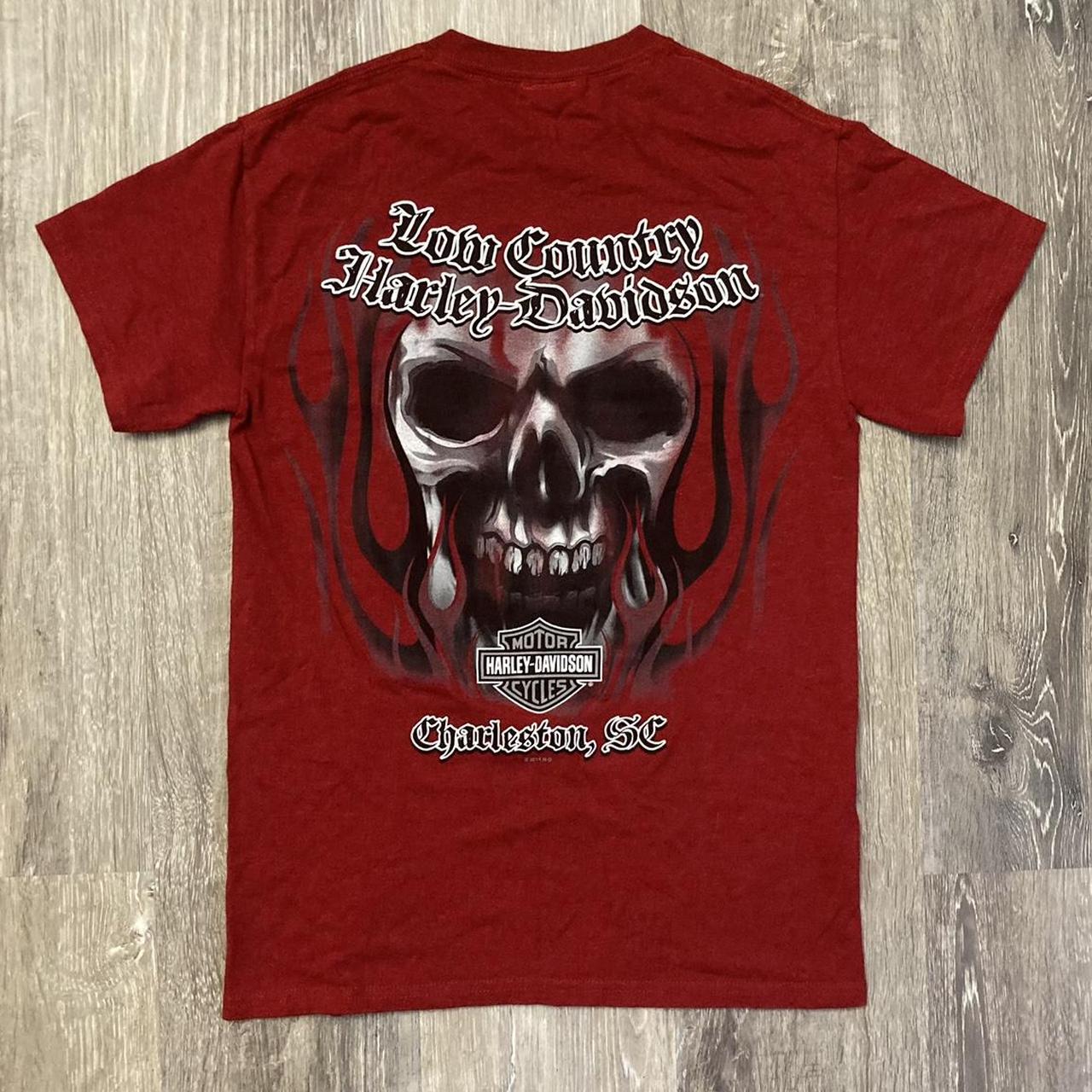 READ BOTTOM crazy Harley Davidson short sleeve tee... - Depop