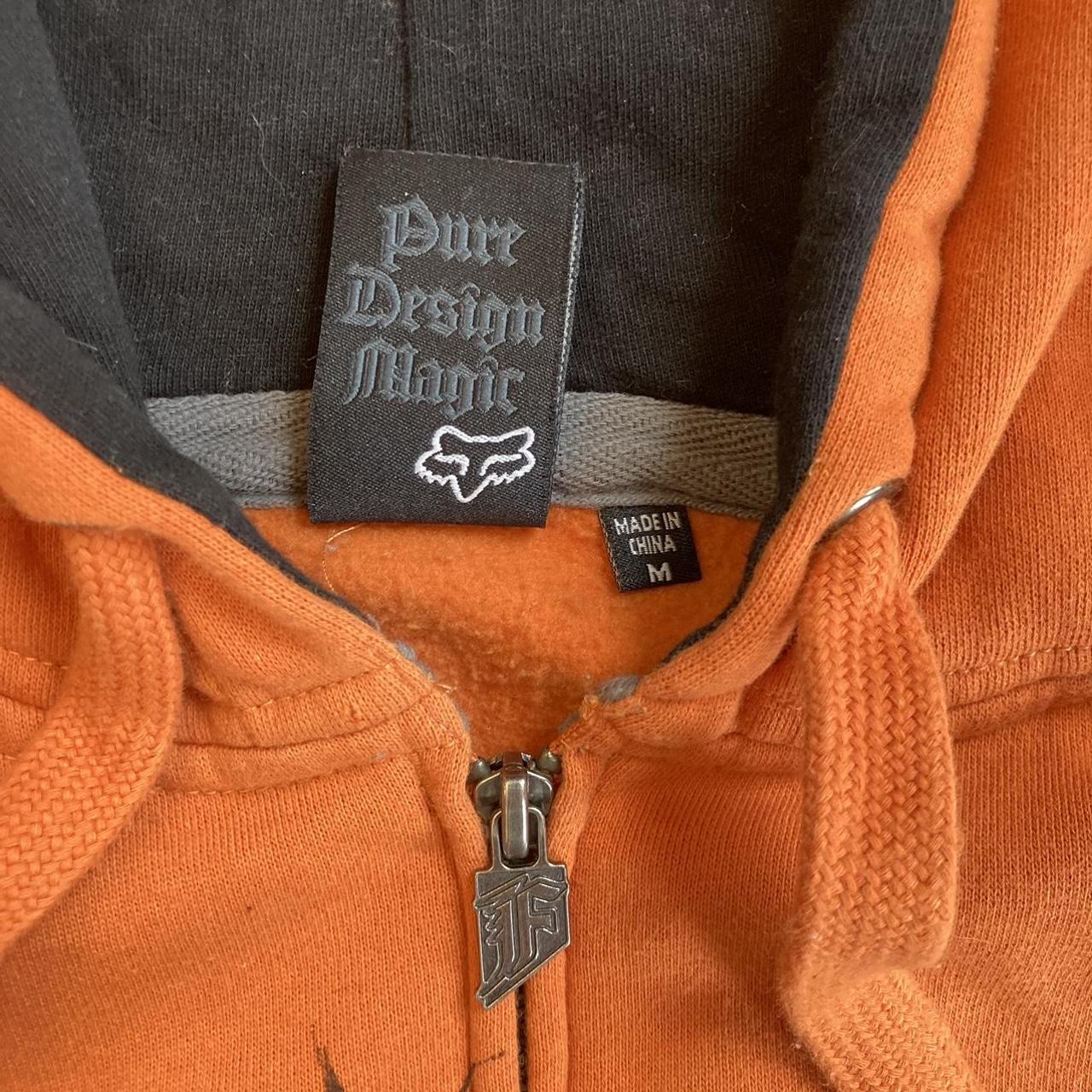 READ BOTTOM crazy distressed fox racing long sleeve... - Depop