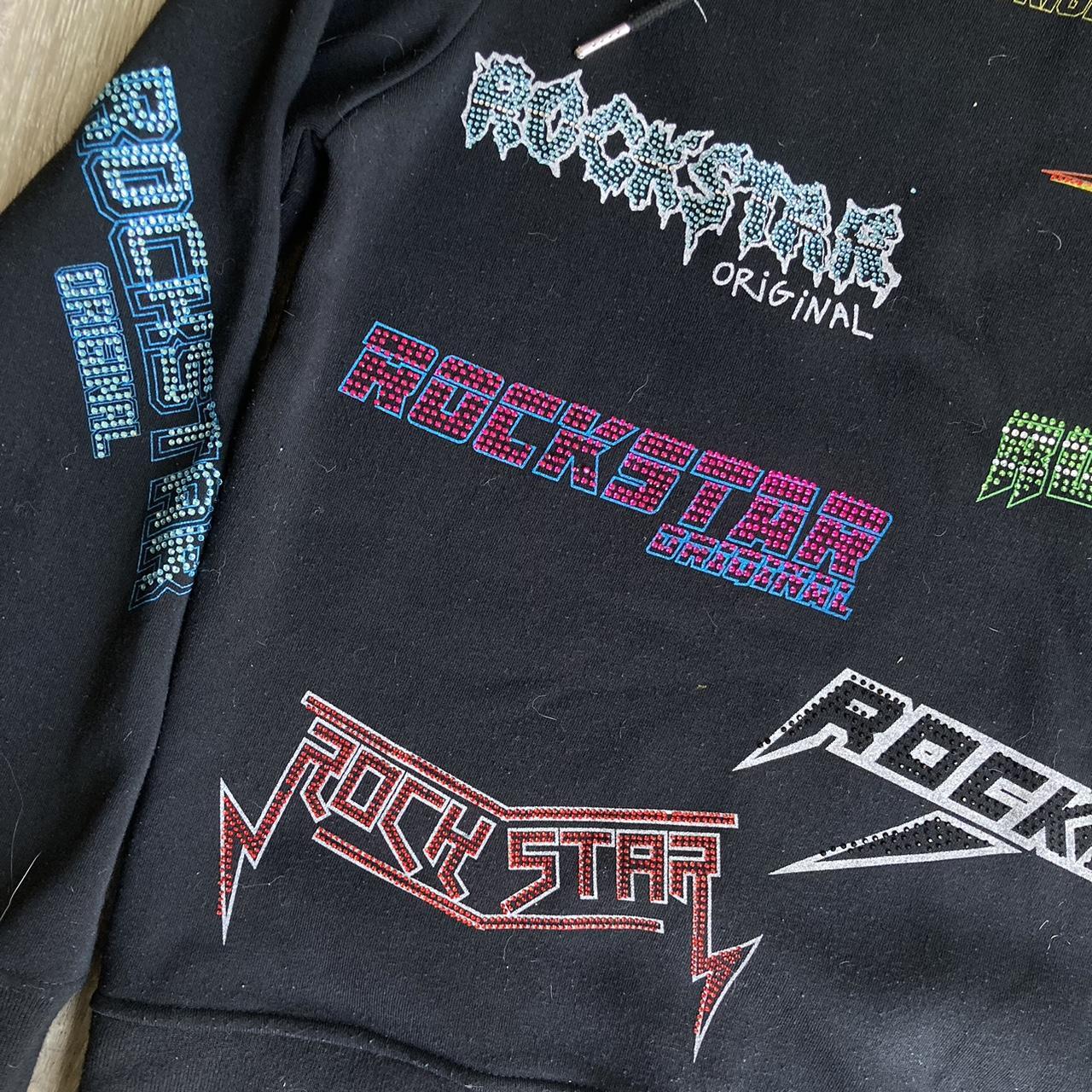 Mens rockstar original long sleeve pullover hoodie... | Depop