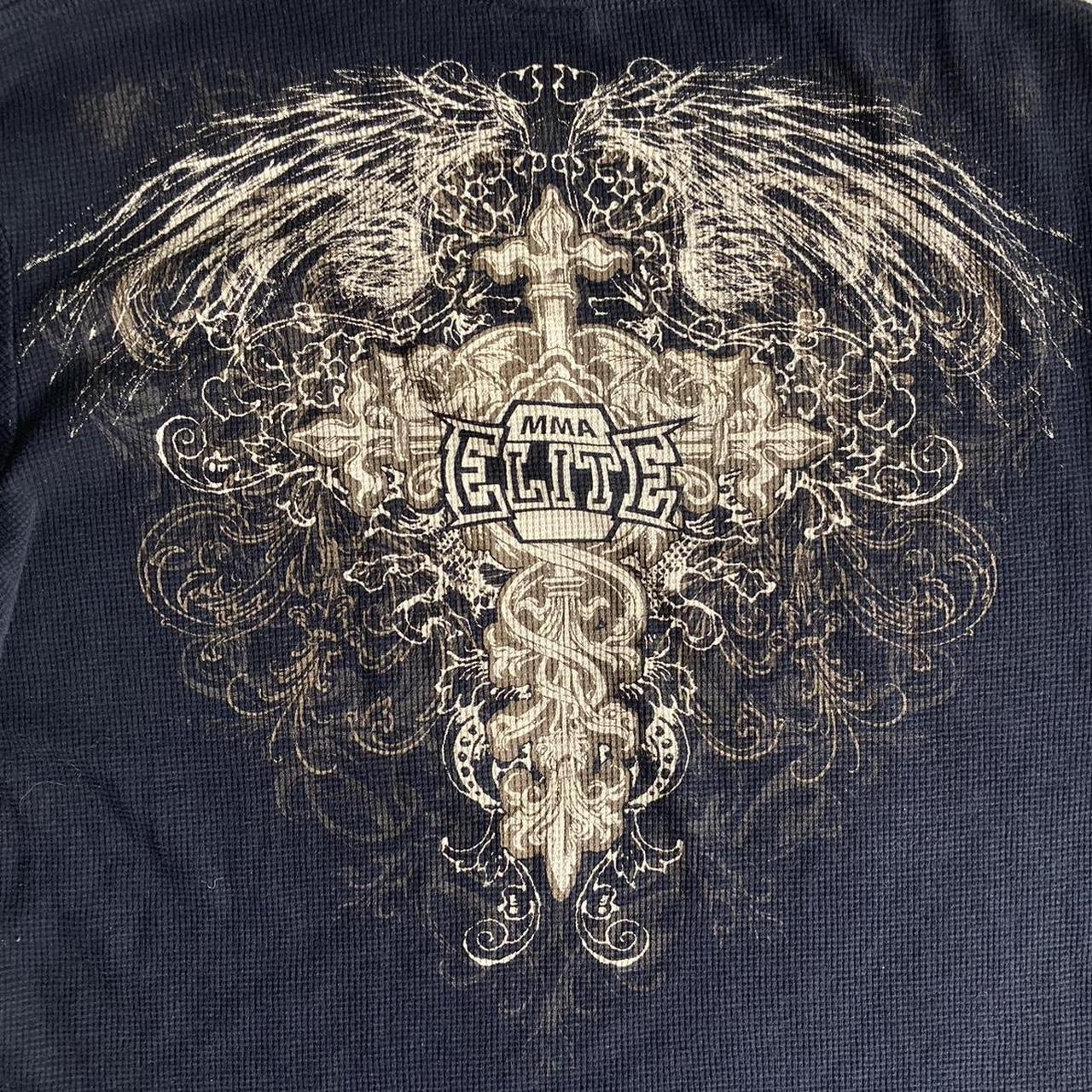 Mens mma elite long sleeve thermal tee shirt size... - Depop