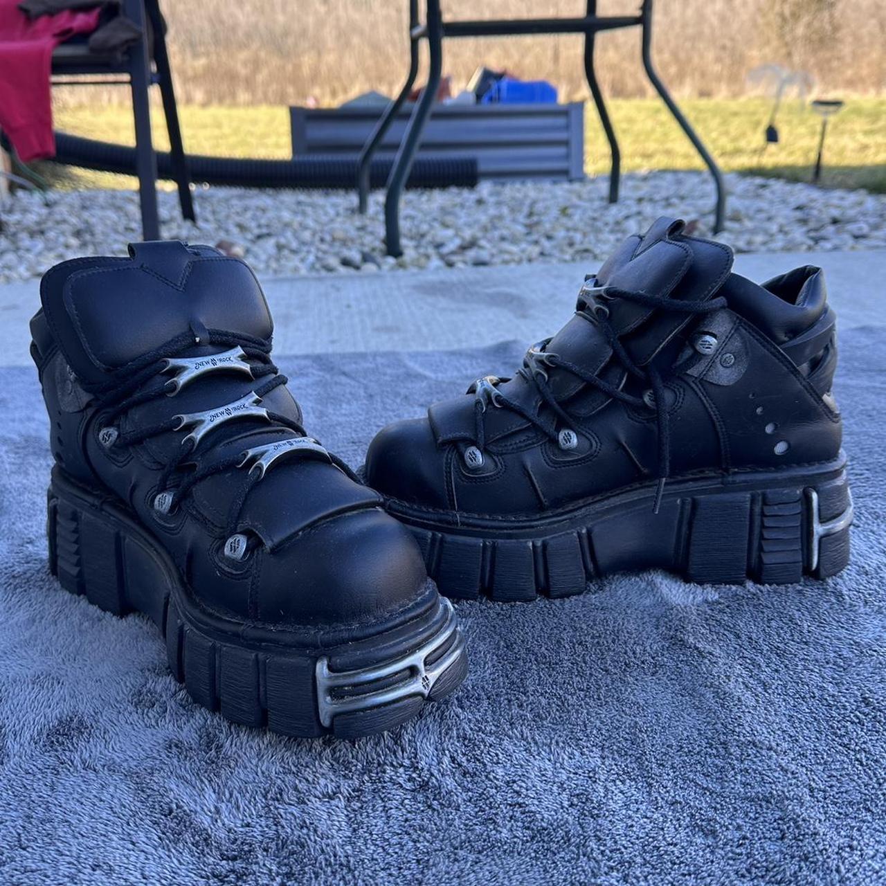 Unisex New Rock Platform Ankle Boots Size 46/Mens... - Depop