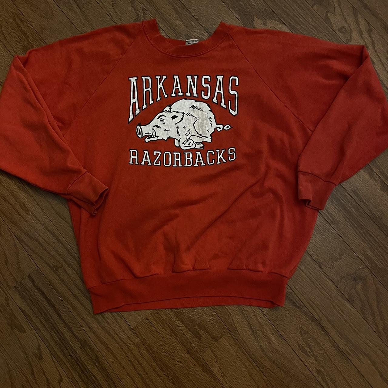 Vintage 80s Arkansas Razorbacks crewneck sweatshirt... - Depop