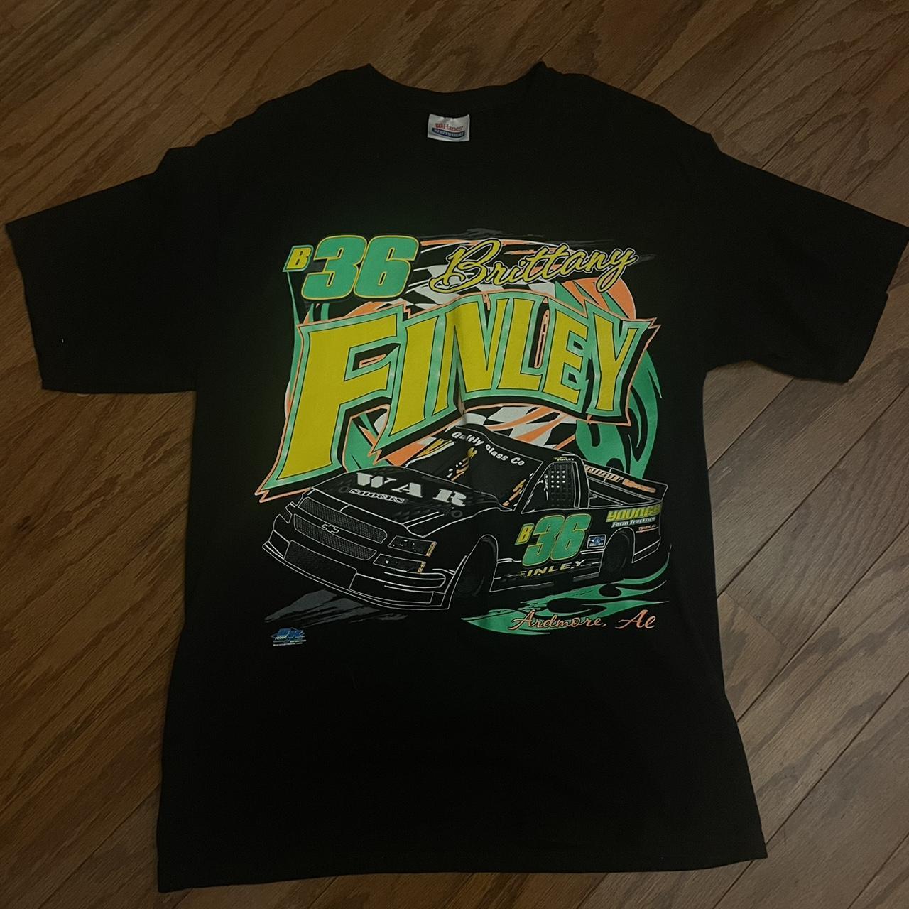 Nice racing tee Cool colors and prints Size M 19x26 - Depop