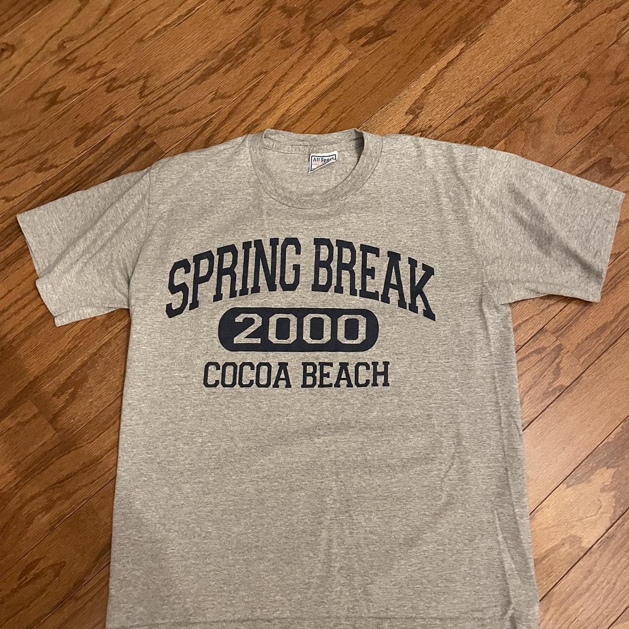 Vintage Spring Break tee Cool summer tee Small hole... - Depop