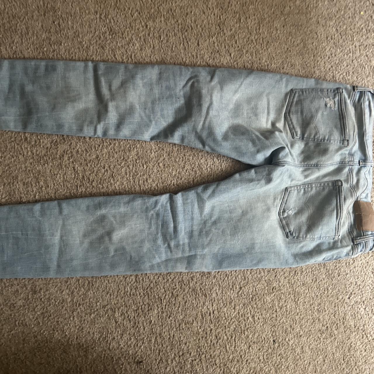 Mens blue ripped jeans - Depop