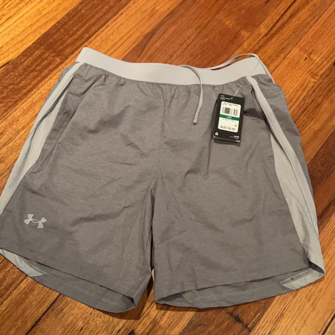Brand new grey under armour training shorts... - Depop