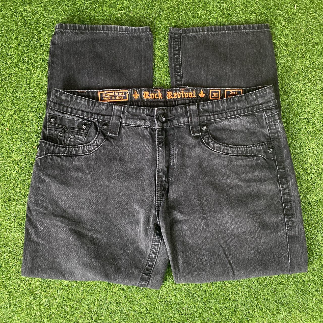 Black Rock Revival Jeans Size ~ 38W 42L Condition... - Depop