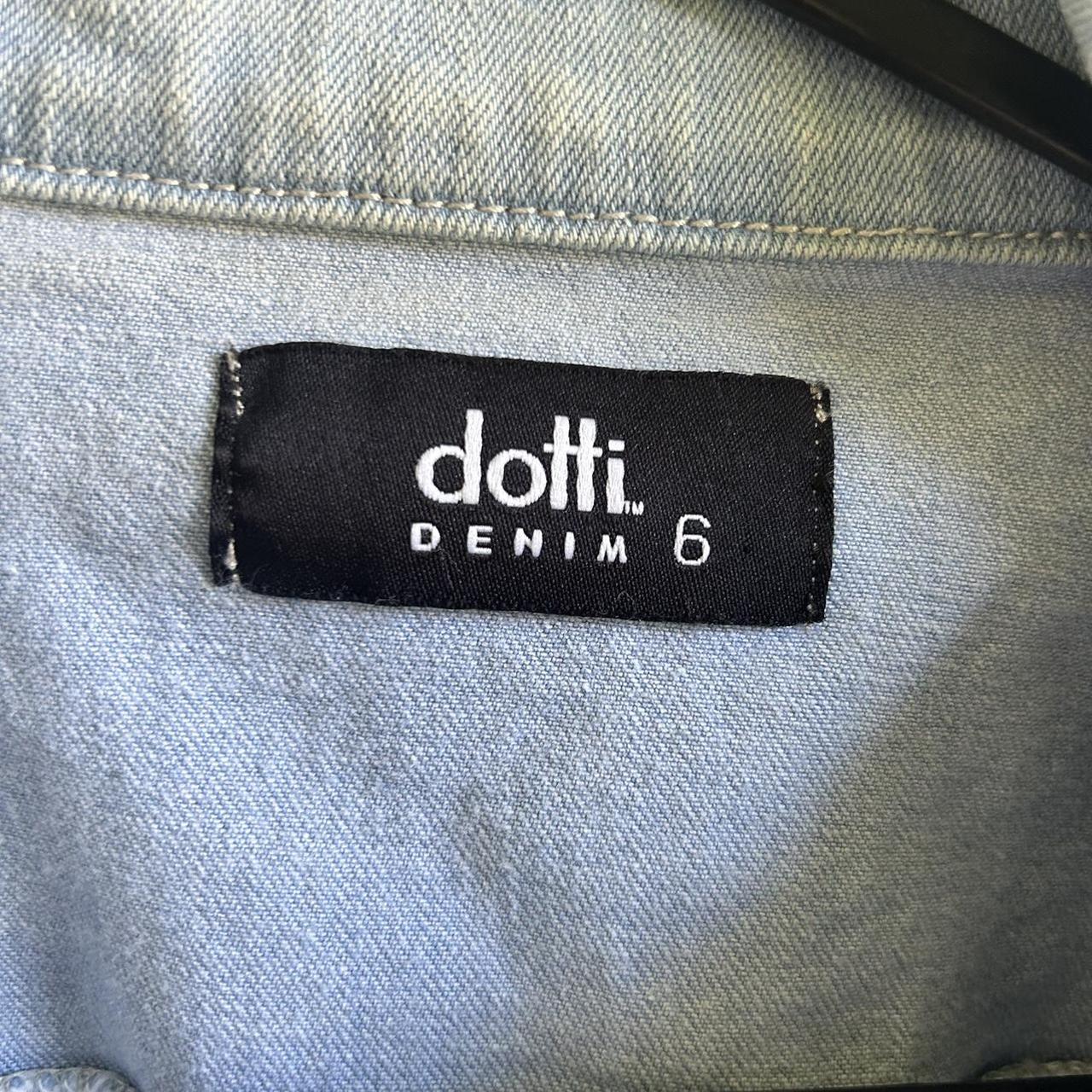 dotti size 6 basic blue denim jacket! in excellent... - Depop