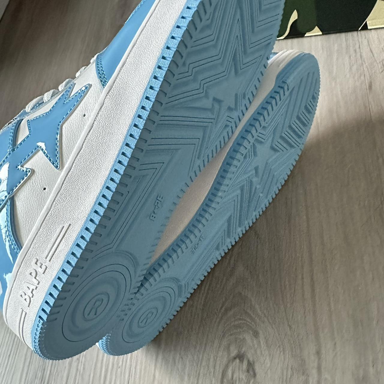 Bapestas Blue and white Size 12 US Brand new - Depop