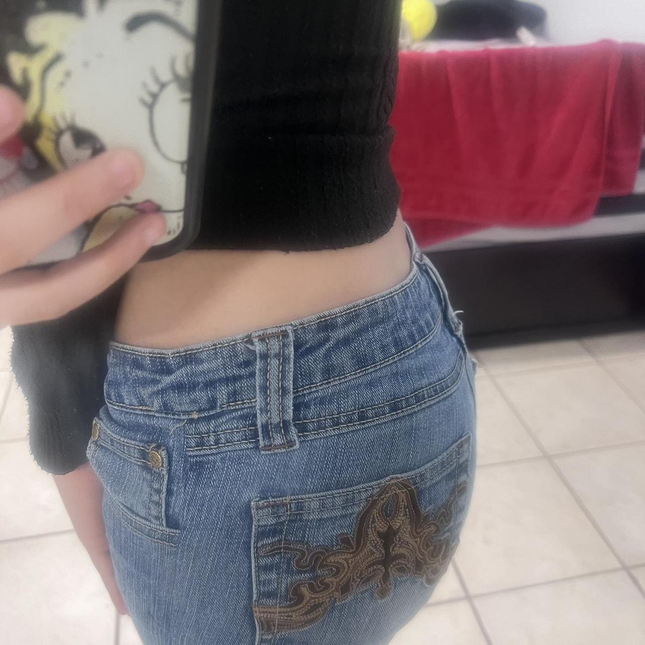 Super cute low rise flare south pole jeans fit a... | Depop